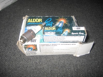 Aldor 6H Ultra Thrust Ignition Spark Plugs. TOTAL OF 7. Burns away ...