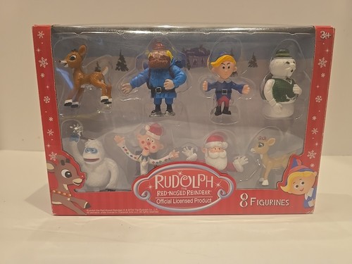 Rudolph the Red-Nosed Reindeer Figure Set 10 Piece Collectible Multi ...
