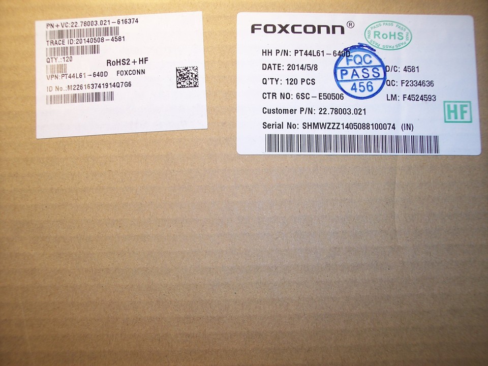 QTY (5) PT44L61-640D FOXCONN LGA 115X PROCESSOR SOCKET FRAME ROHS | eBay
