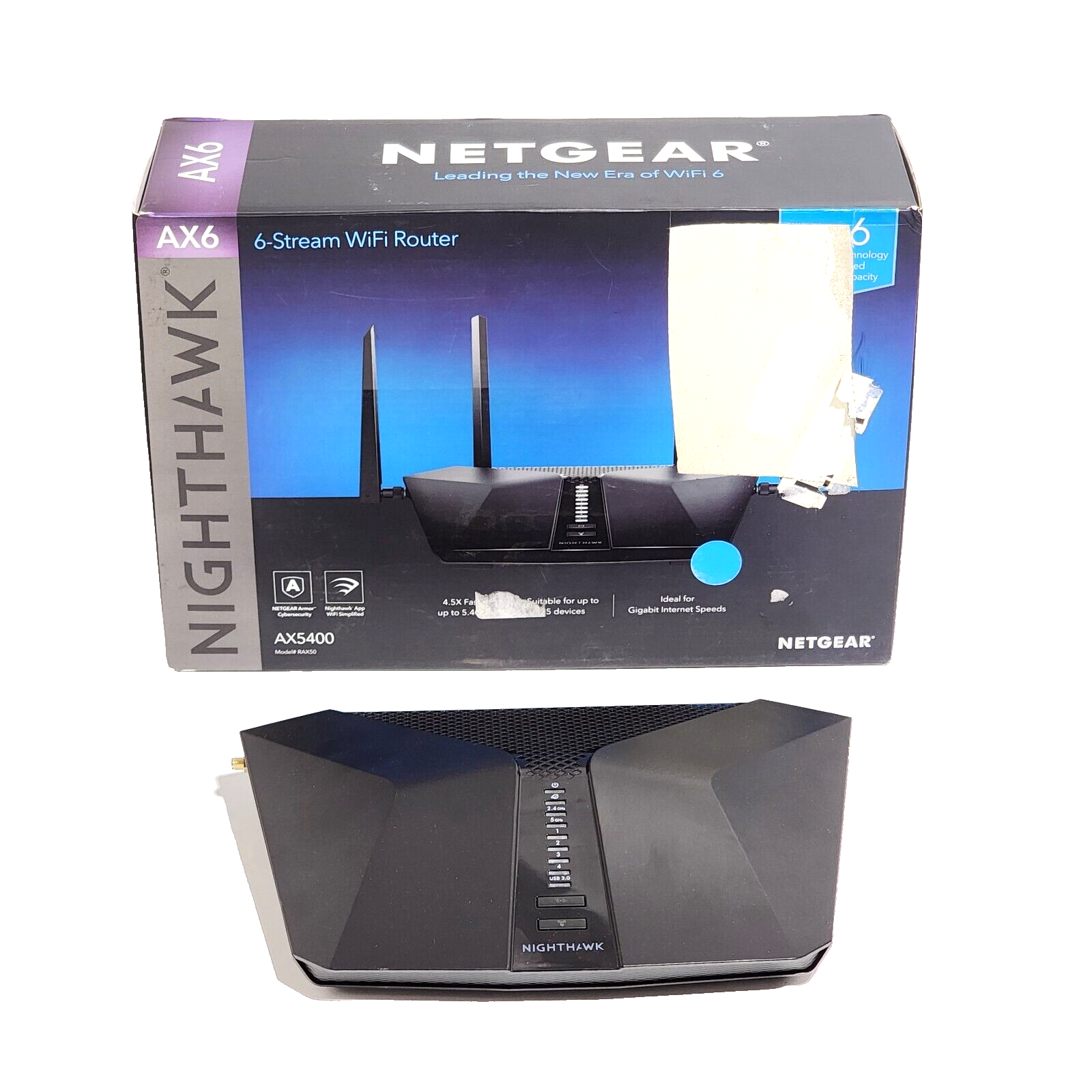 NETGEAR RAX50 Dual-Band AX5400 Wi-Fi 6 Router - RAX50 USED. | eBay