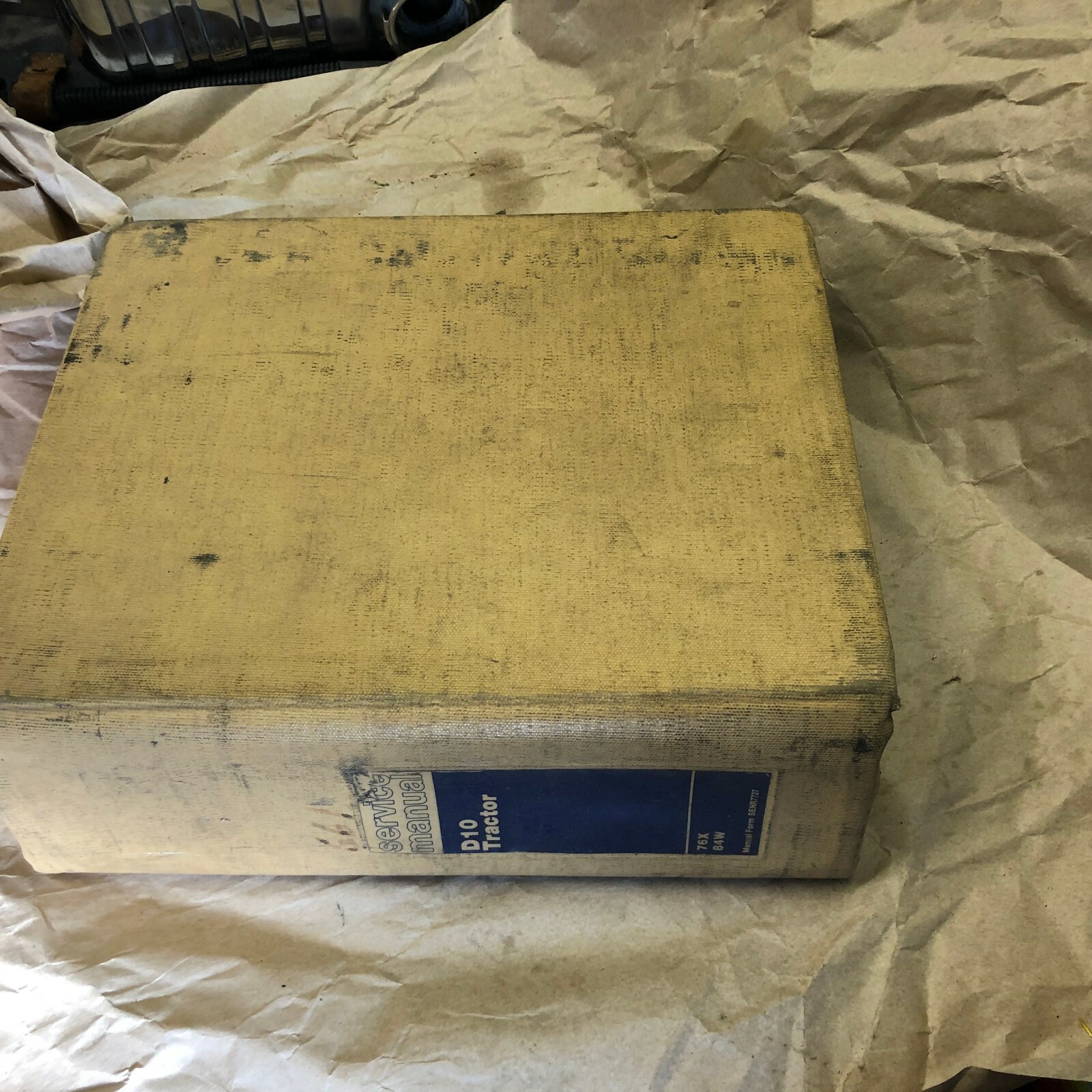 CATERPILLAR CAT CRAWLER D10 D10 BULLDOZER LOADER SERVICE MANUAL 76X 84W ...