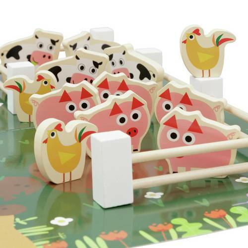Chad Valley Wooden Farm Huge 40 Piece Set Explore Your Imagination with ...