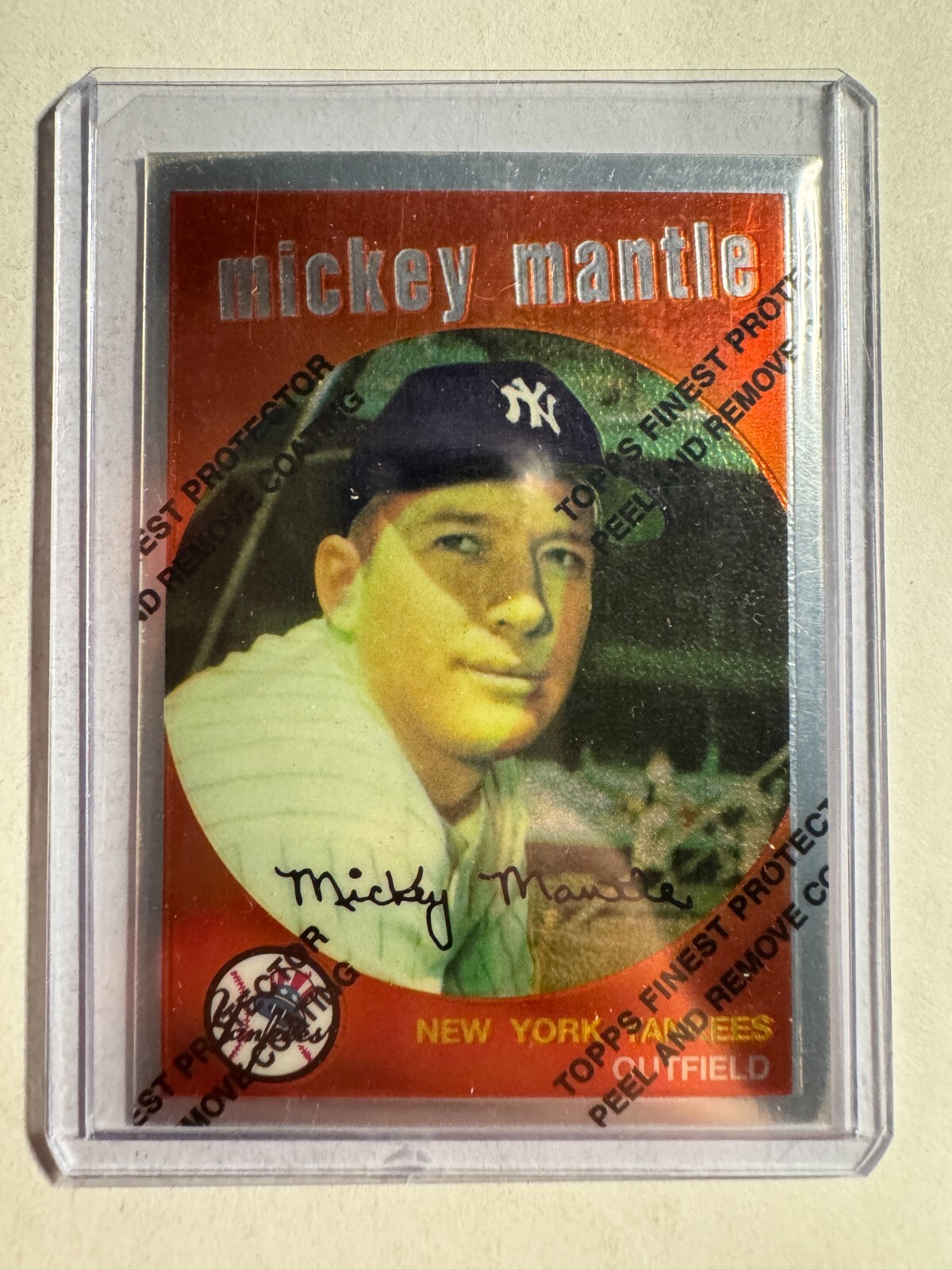 K173,590 - 1996 Topps Mantle Finest #9 Mickey Mantle 1959 Topps | eBay