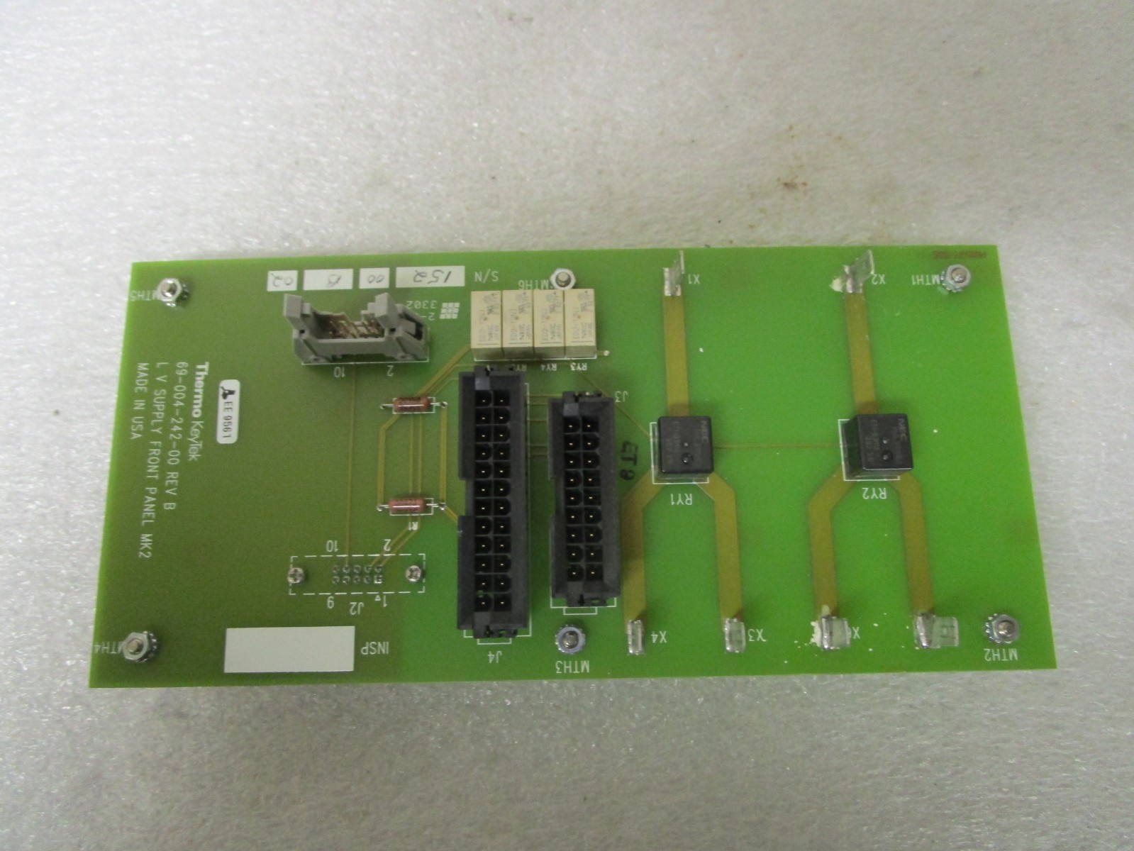 Thermo Electron Corp Keytek 69-004-242-00 Rev B L V Supply Front Panel ...