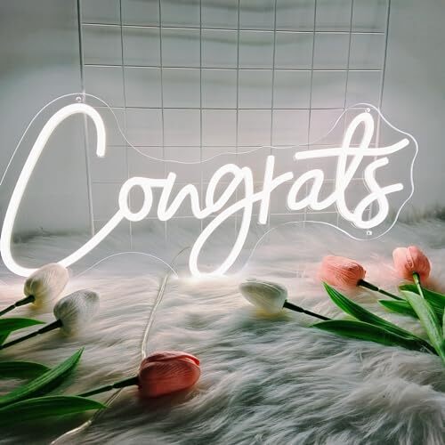 Congrats Neon Sign for Backdrop,Congrats Led Sign Gaduation Party ...