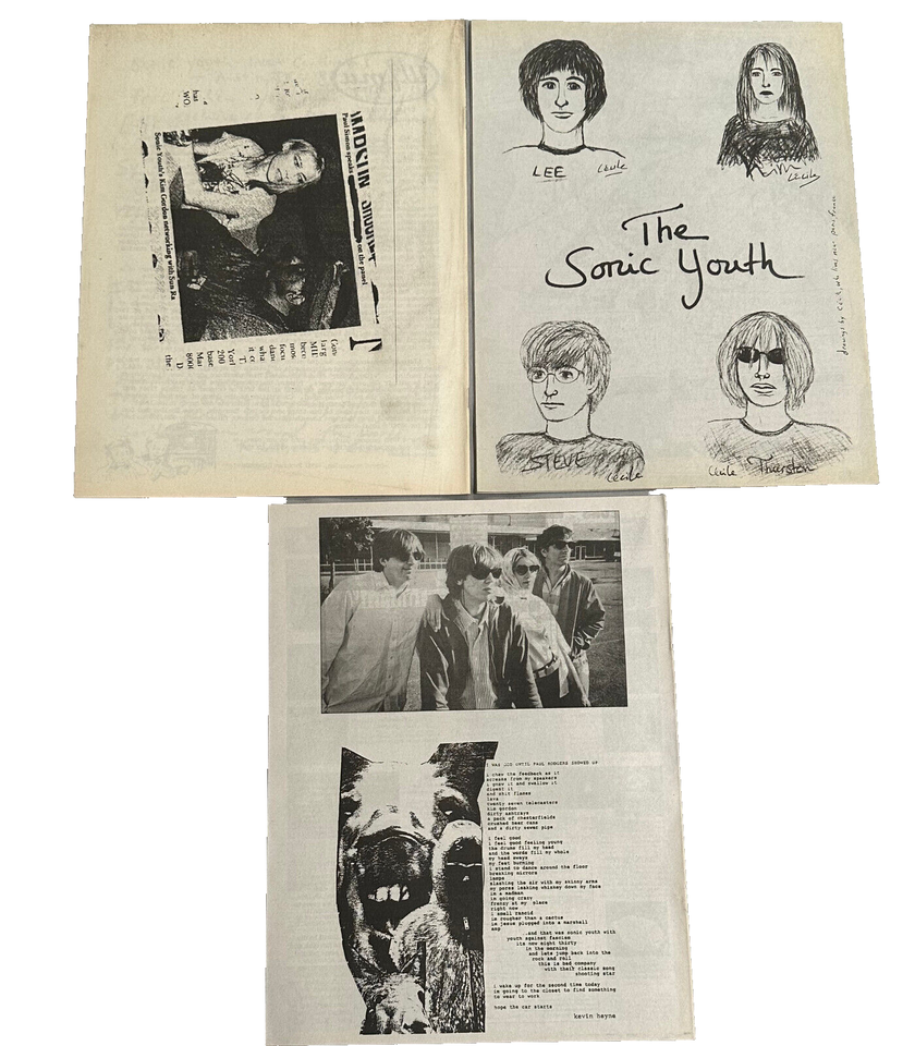 Vtg og 1992 93 Sonic YOUTH 90s fanzine lot sebadoh nirvana sonic death ...