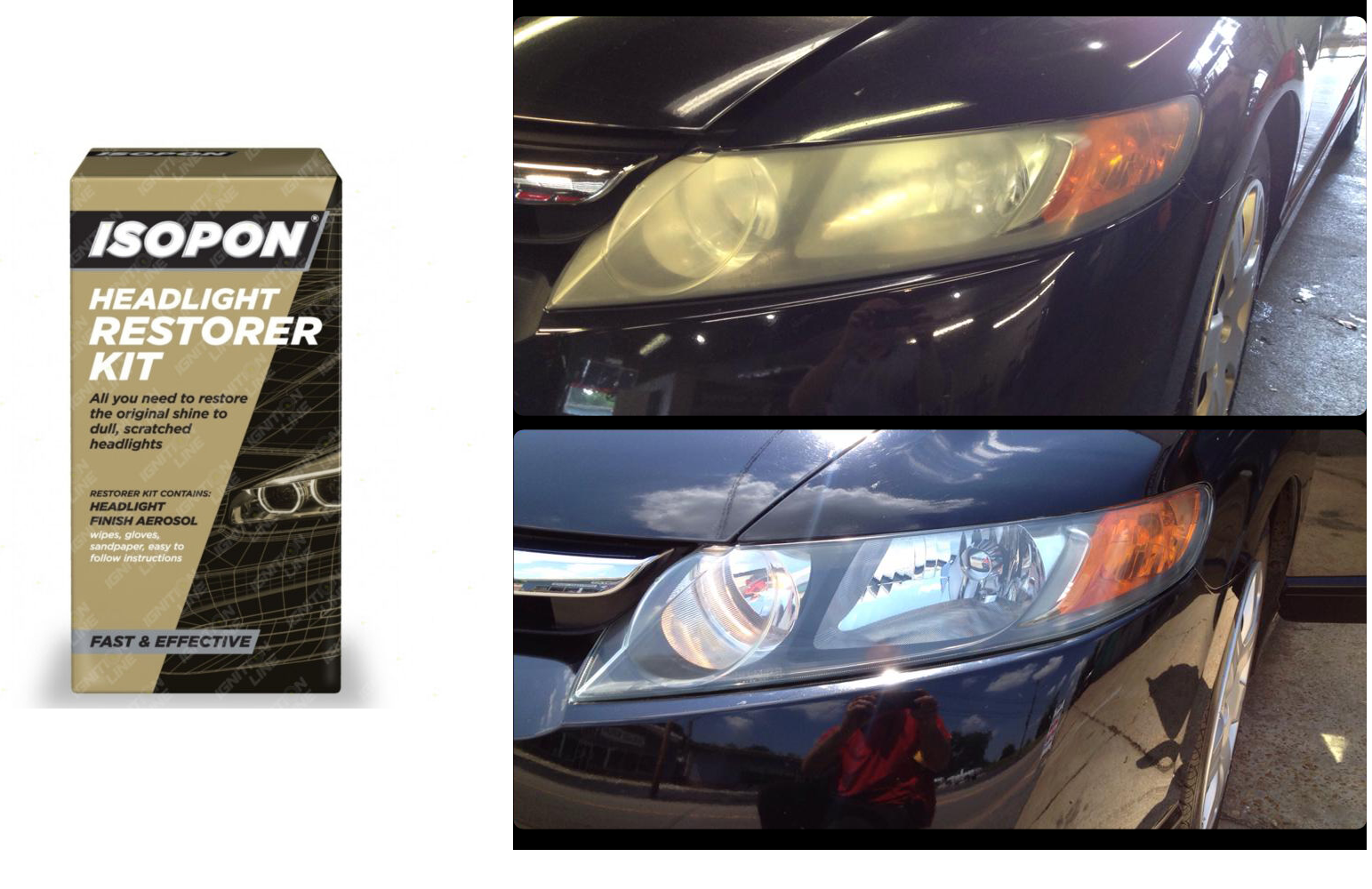Isopon Headlight Restorer Kit - Fixes Scratched/Dull/ Misted And ...