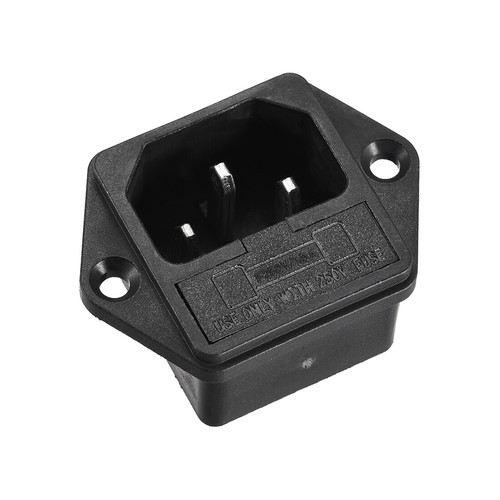 IEC320 C14 Inlet Power Socket AC 250V 10A 250V 6.3A 2.5W w Fuse 2Set | eBay