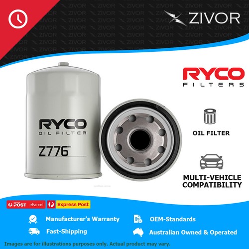New RYCO Oil Filter Spin On For ISUZU F SERIES GVD 9.8L 6SD1 Z776 ...