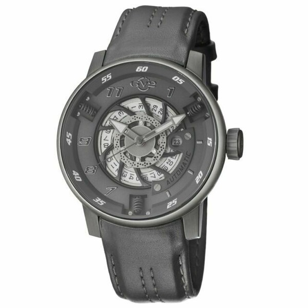 GV2 1303 Grey Leather Wrist Watch for Men for sale online | eBay