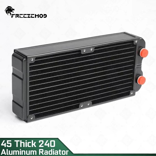 FREEZEMOD 45mm Thick 240mm Aluminum Radiator Double-layer Heat Sink Row ...