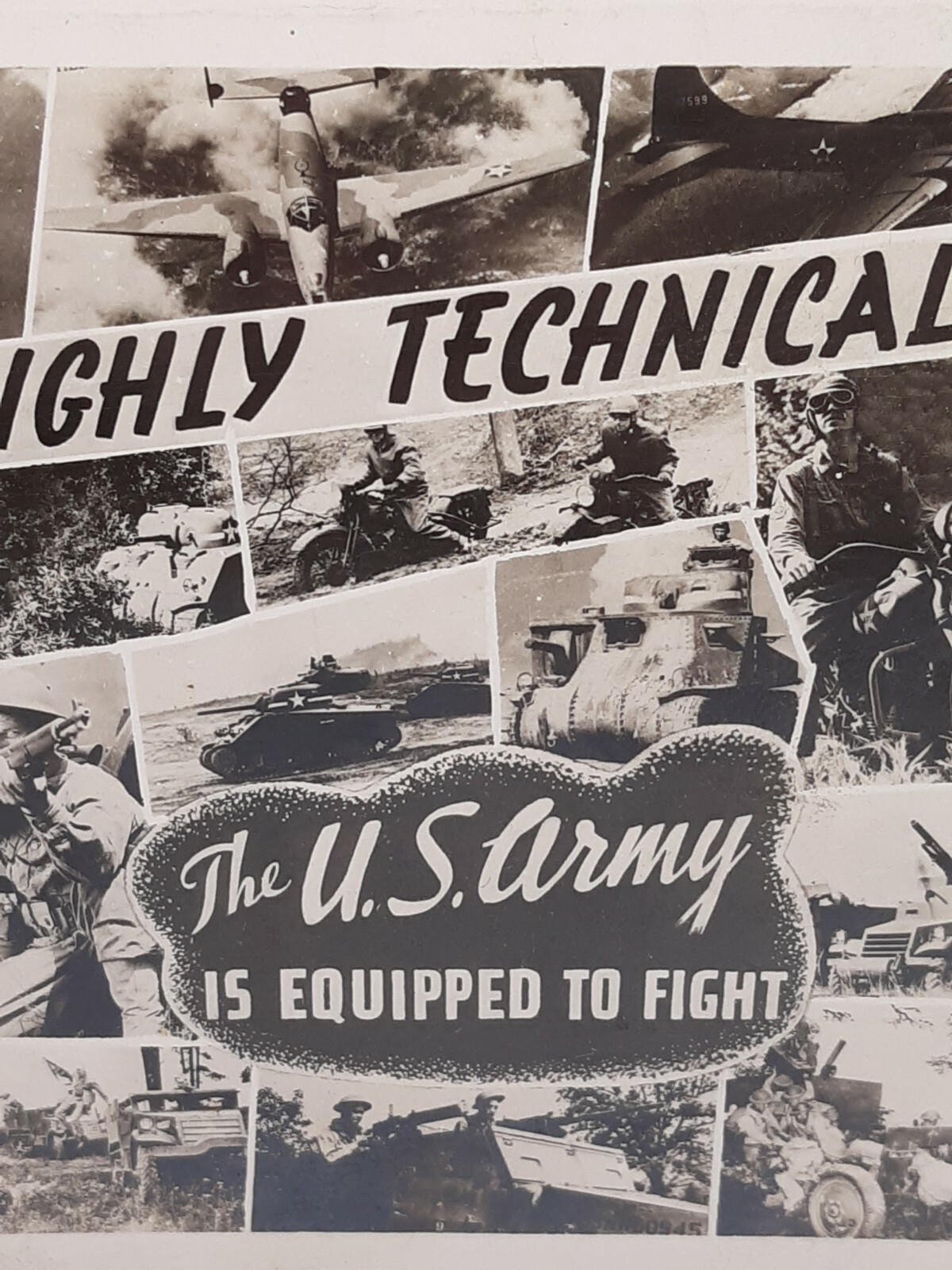 1945 US Army Modern Warefare Highly Technical RPPC Photo Postcard PYOTE ...