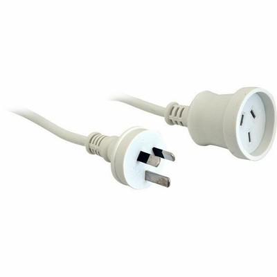 Mains Power Extension Lead Cord Cable Australian Standard 3-Pin Plug ...