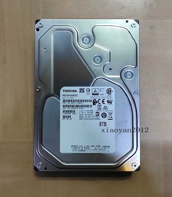 Toshiba Enterprise MG05ACA800E 8 TB SATA 6 Gb/s 3.5in. 128mb HDD for ...