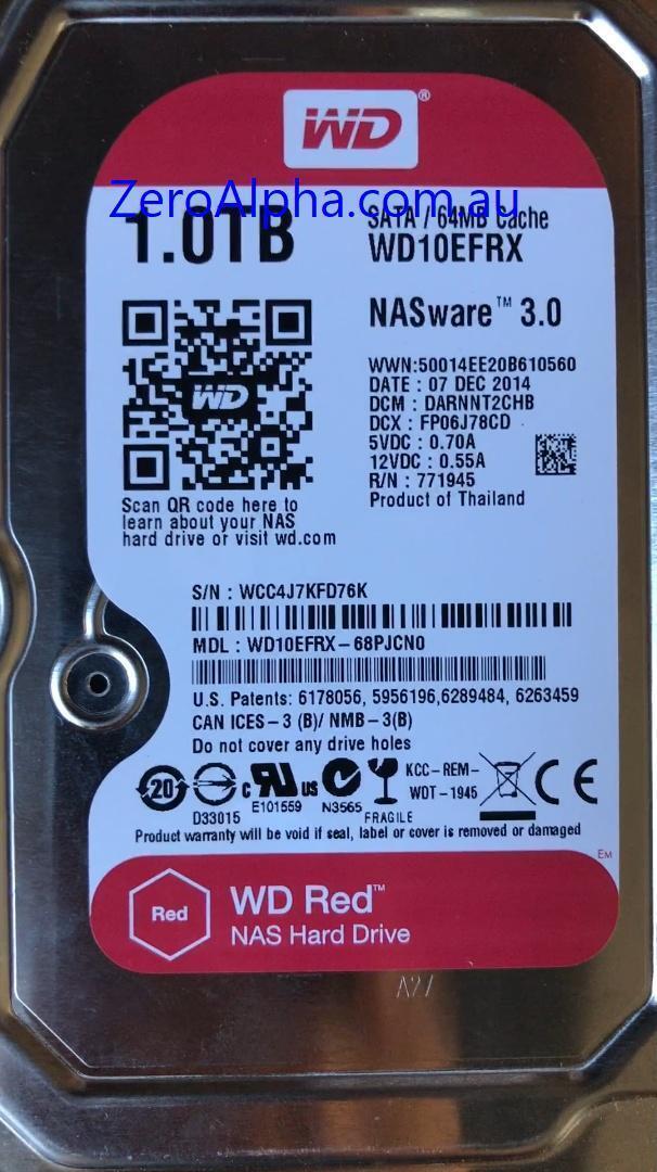 WD10EFRX-68PJCN0 Western Digital, DCM: DARNNT2CHB, 07DEC2014 Data ...