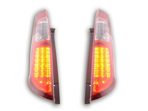 CLEAR & RED ALL LED TAIL LIGHTS LAMPS FOR FORD FOCUS MK2 9/2004-10/2007 ...