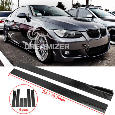 For BMW 3 Series E46 E90 E36 328i M3 Side Skirt Rocker Panel Extension ...