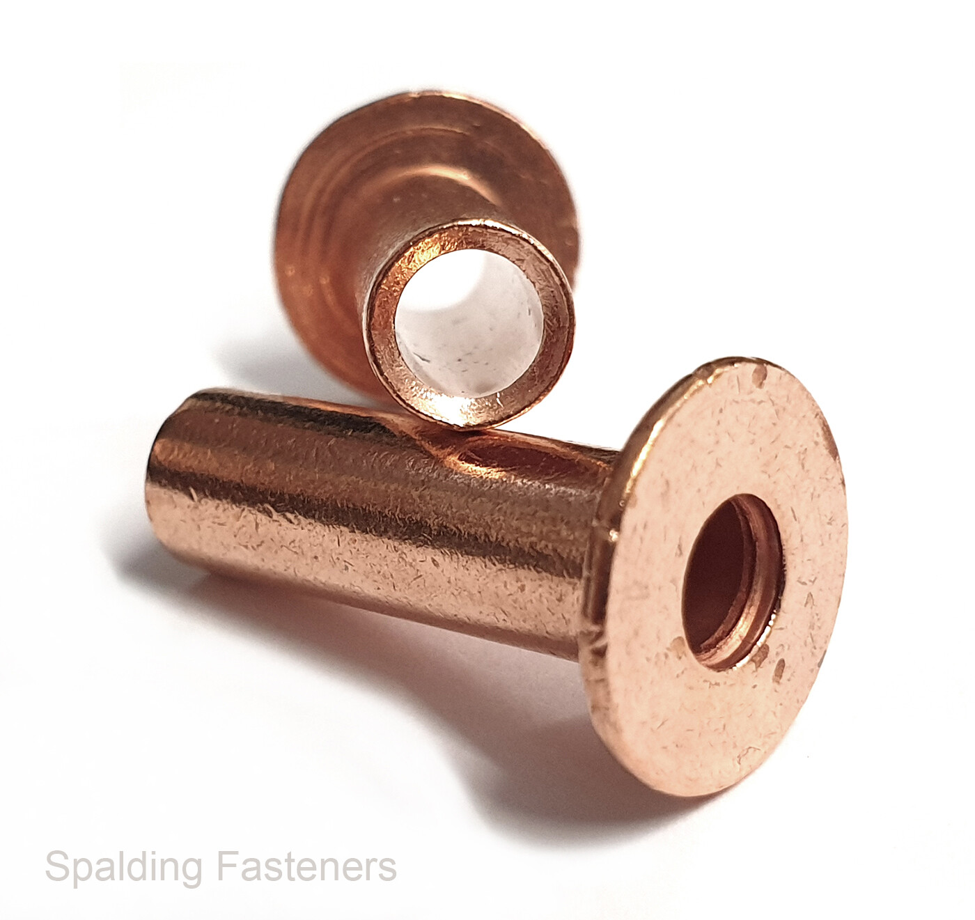 Solid Copper Flat Head Rivets DIN 7338 Tubular brake clutch linings M4 ...