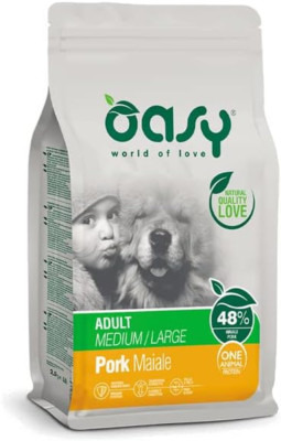 Oasy One Protein Secco Cane al Maiale 12Kg Alimenti Secchi Monoproteici ...