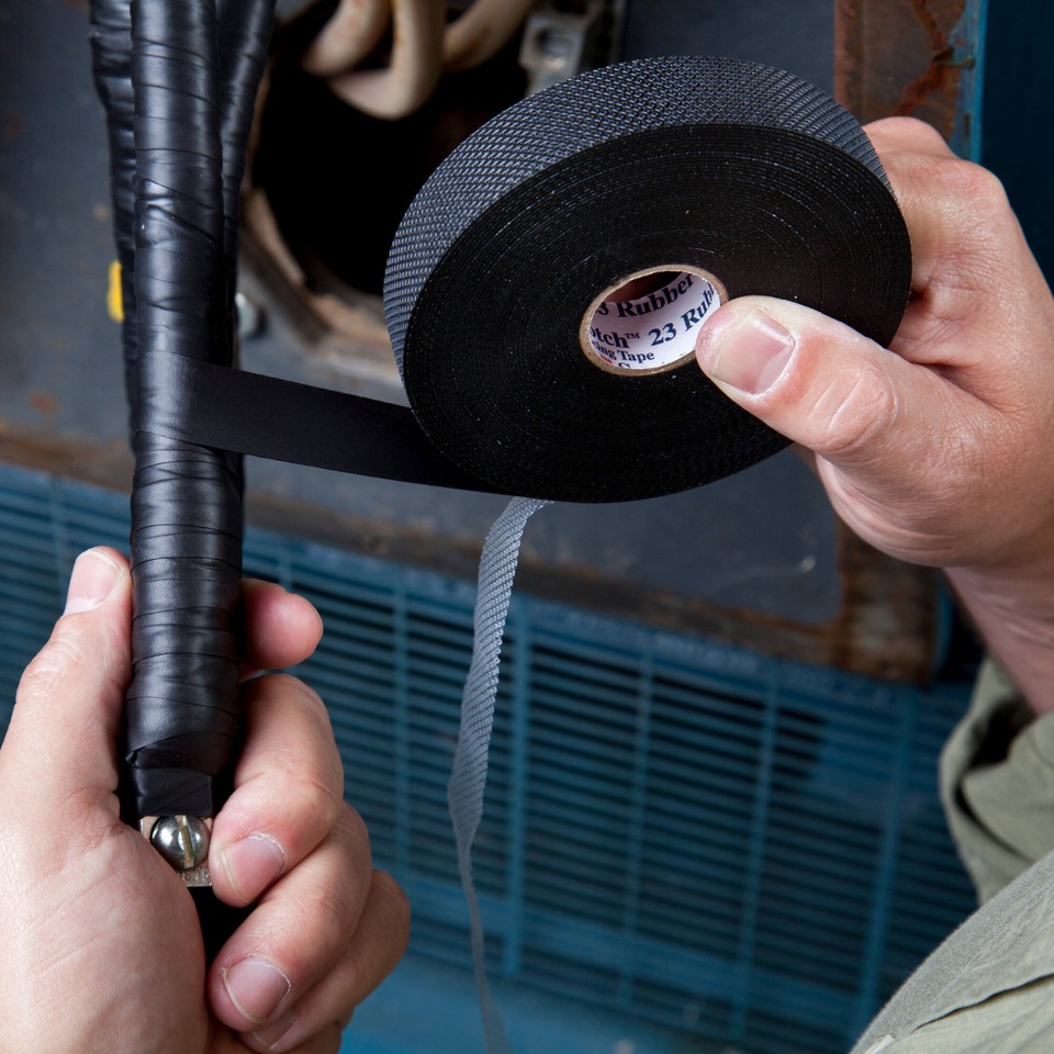 Scotch® Rubber Splicing Tape 23, 1 in x 30 ft, Black | eBay