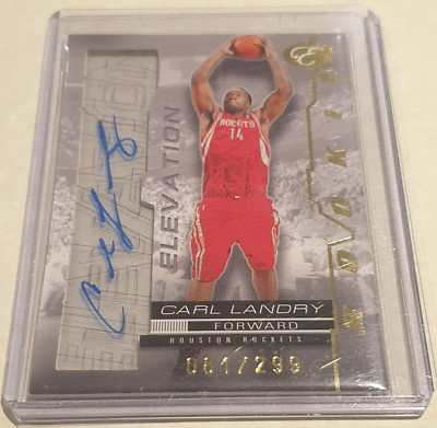 2007-08 Topps Elevation Carl Landry Rookie Autograph Card #ed/299 ...
