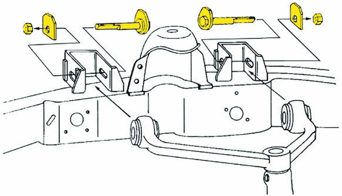 1988 Ford Ranger Camber Lift Front Alignment Caster Camber Kit