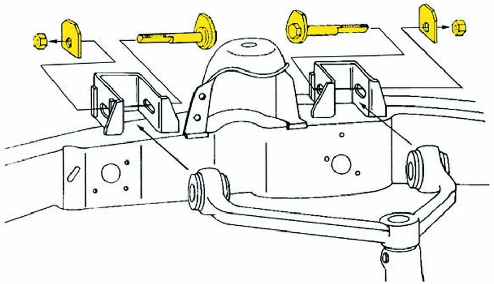 2pcs Front Control Arm Alignment Camber Caster Kit for 95-11 Ford ...