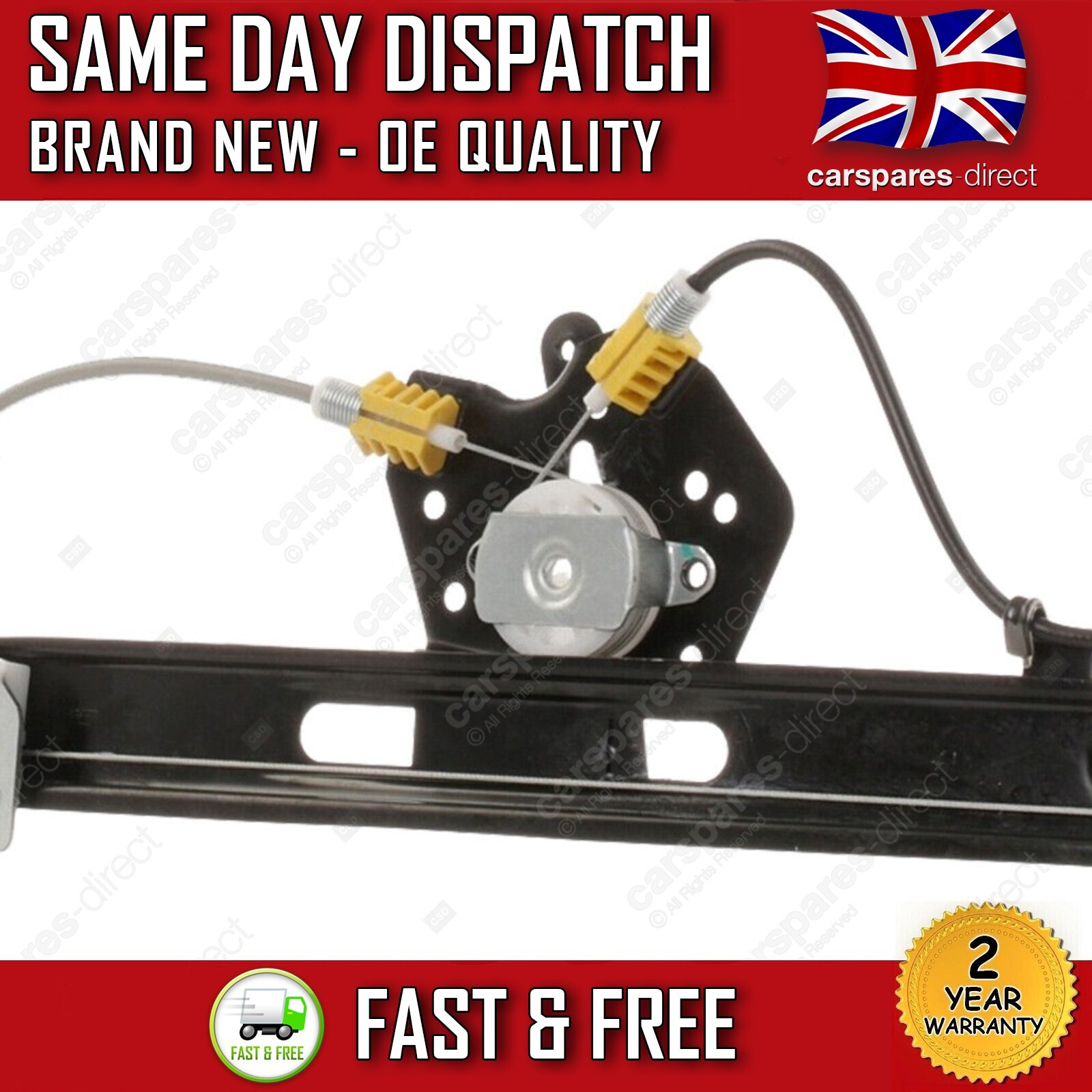 BMW E46 Window Regulator Rear Right Electric 3 Series 1998-2005 Estate ...