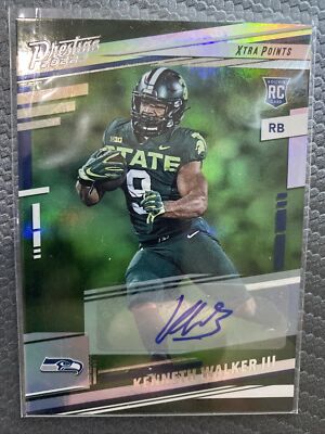 Kenneth Walker III 2022 Panini Prestige #314 RC Xtra Points Auto ...