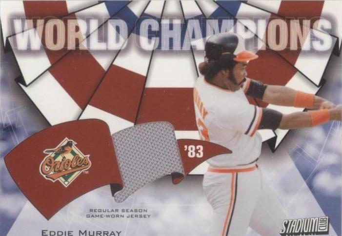 2002 Topps Stadium Club - World Champions Relics Eddie Murray #WC-EM2 ...