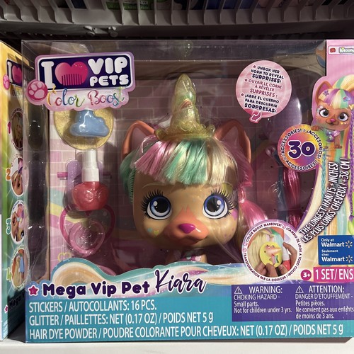 Buy VIP Pets Color Boost - Mega VIP Pet Kiara - Exclusive Styling Head ...