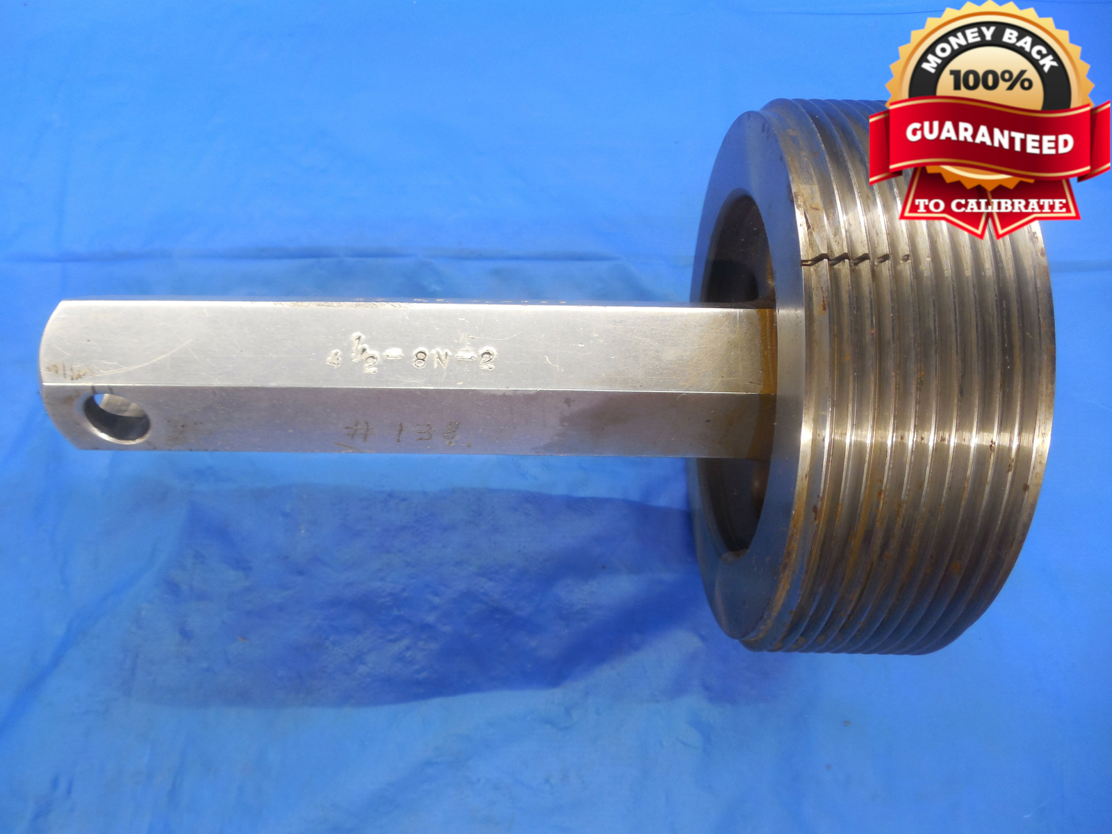 4 1/2 8 N 2 THREAD PLUG GAGE 4.5 GO ONLY P.D. = 4.4188 UN-2 4 1/2"-8 ...