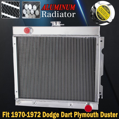 3 Row Aluminum Radiator For 1970-1972 Dodge Dart Plymouth Duster ...