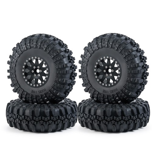 2.2 Mud Tires&Alloy 2.2 Beadlock Wheels Rims For 1/10 RC Car Axial ...