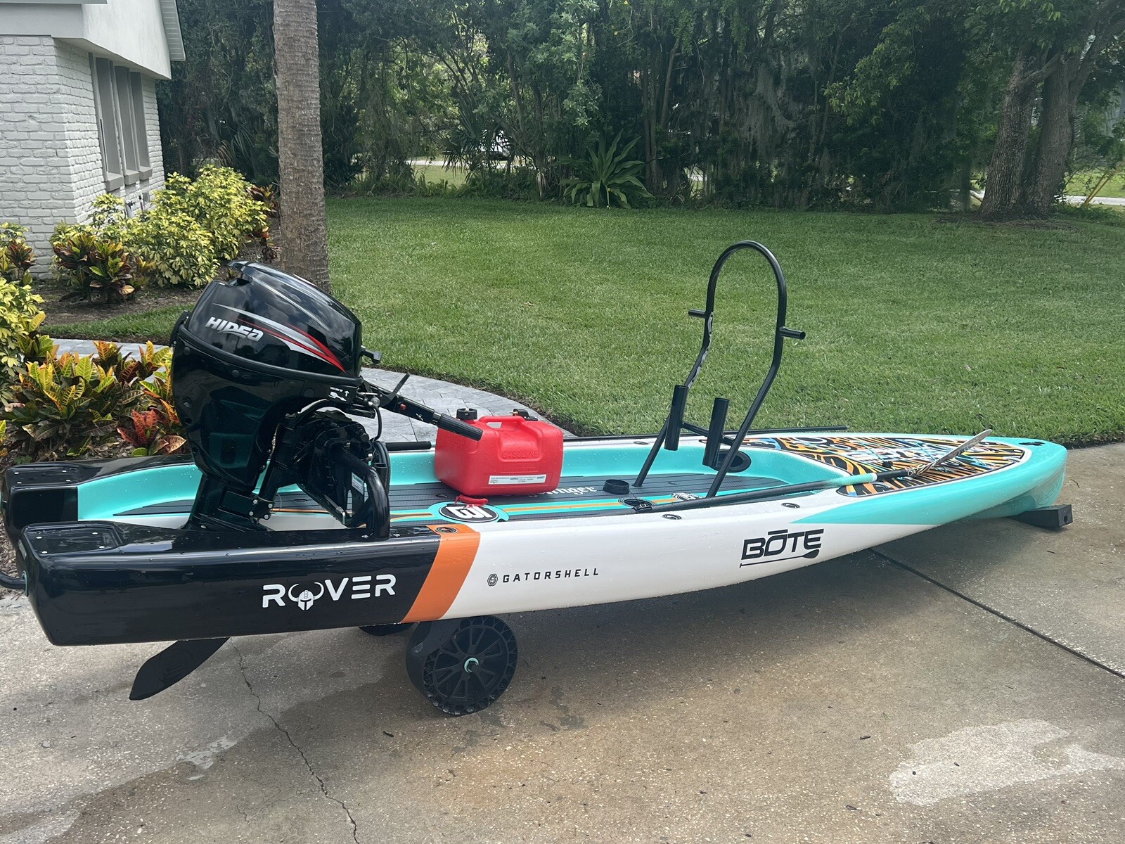 BOTE - Rover Micro Skiff/Paddleboard 9.9 HP motor | eBay