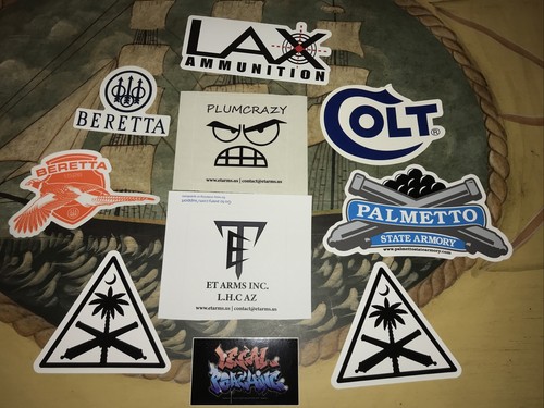 Lot Stickers 2023 NRA Show Beretta Plum Crazy Colt Palmetto LAX ET Arms ...