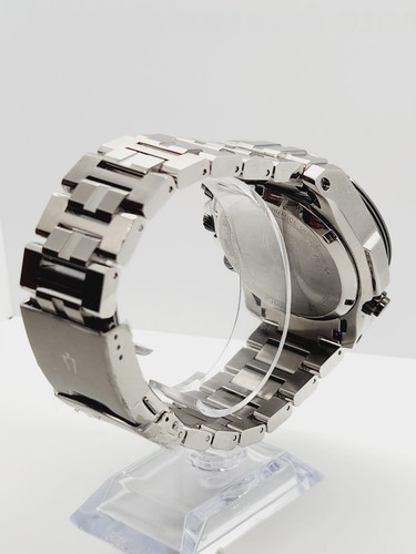 Bulova Precisionist Chronograph Men's Silver Steel 30ATM Watch 98B270 ...