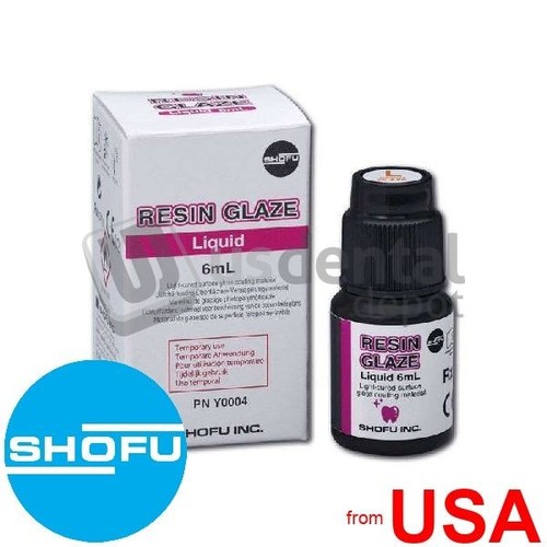 SHOFU Resin GLAZE LIQUID 6ml. Light-cured surface gloss coating materia ...
