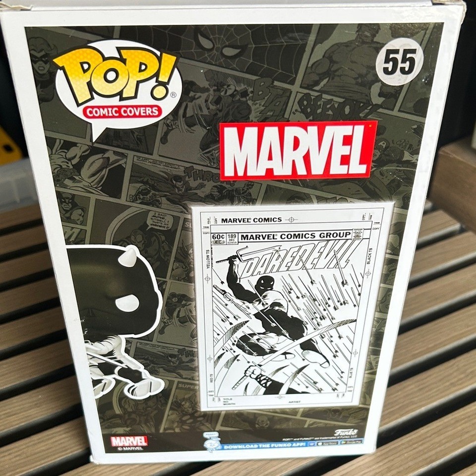 Marvel Daredevil Black and White Figure with comic | eBay