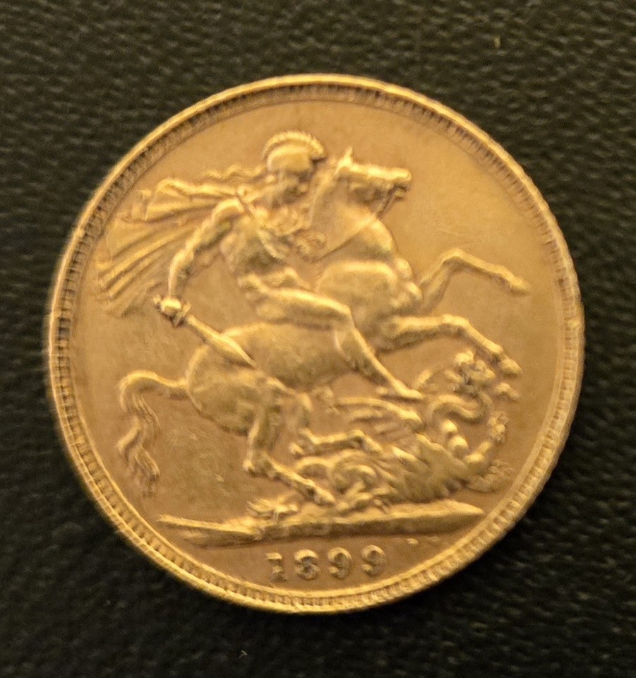 1899 Queen Victoria Gold Sovereign, a highly collectible historic coin ...