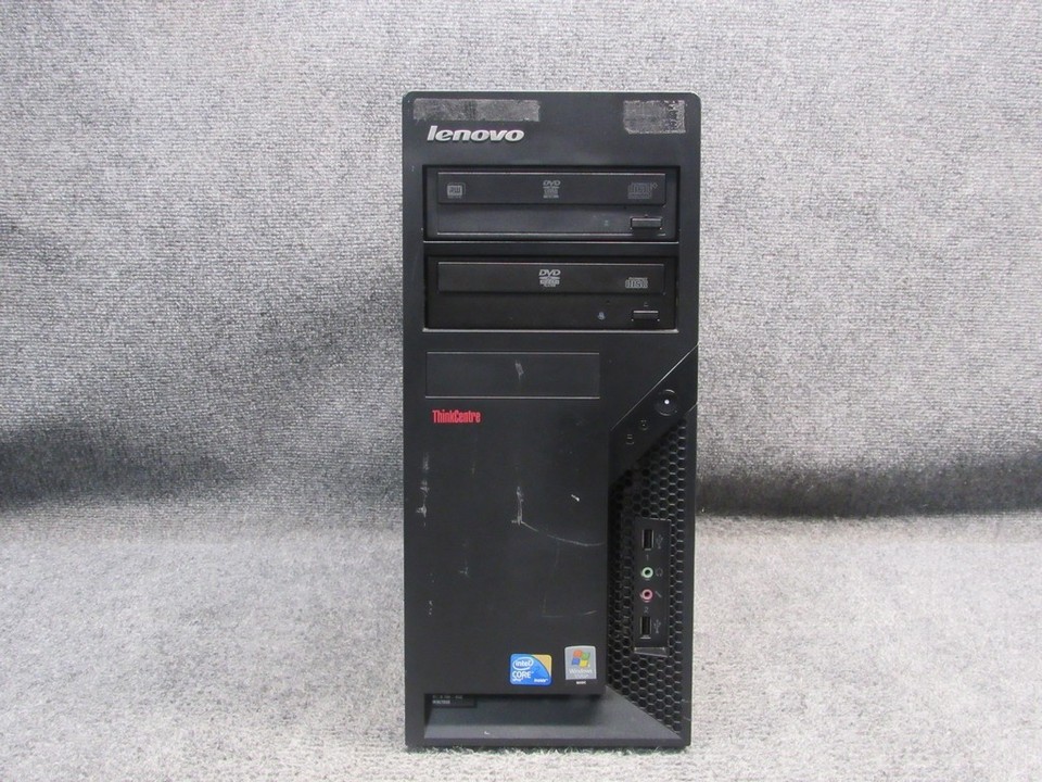 Lenovo ThinkCentre M58p PC Tower Core 2 Duo E8400 3.00GHz 4GB RAM 500GB ...