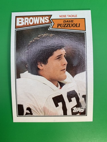 1987 Topps Dave Puzzuoli RC #95 Cleveland Browns | eBay