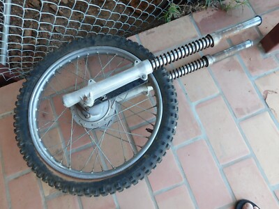MAICO 21 " Small Hub FRONT FORKS / WHEEL / BRAKE / AXLE Vintage MX ...