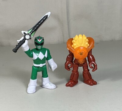 Imaginext Power Rangers ALIEN INVASION figures Green Ranger vs. Alien ...