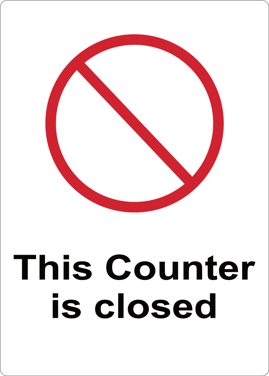 THIS COUNTER IS CLOSED | Adhesive Vinyl Sign Decal | eBay