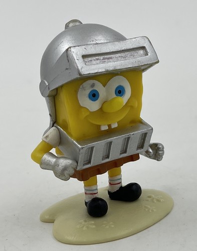 Spongebob Squarepants 3" PVC Figure Cake Topper Dressed as a Knight w ...