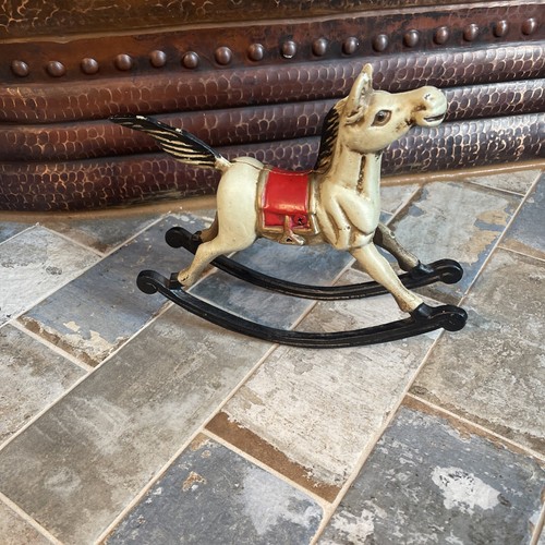 Vintage 1930s/40s Cast Iron ROCKING HORSE, 7 3/4" tall, EUC | eBay
