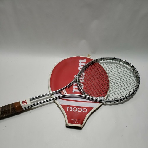 Wilson T3000 Tennis Racket BEAUTIFUL SHAPE! STRINGS INTACT! With Cover ...