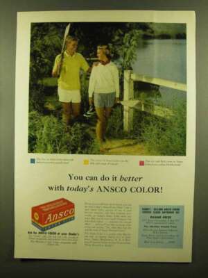 1953 Ansco Color Film Ad - Can Do It Better | eBay