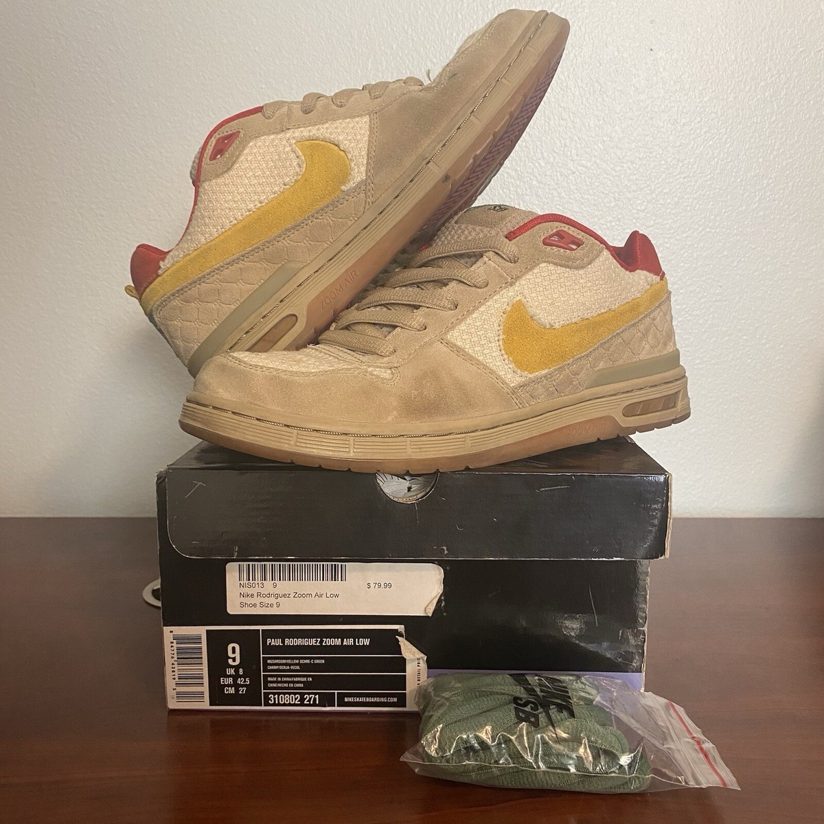 Nike SB Paul Rodriguez Zoom Air Low Hemp Size 9 Prod 420 Nike SB Paul Rodriguez Zoom Air Low Hemp Size 9 Prod 420